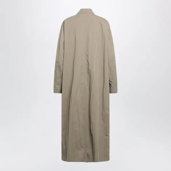 Gucci Oversized Trench Coat In Taupe Beige Nylon