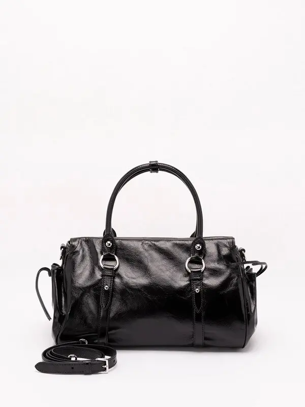 Miu Miu Shiny Leather Handbag