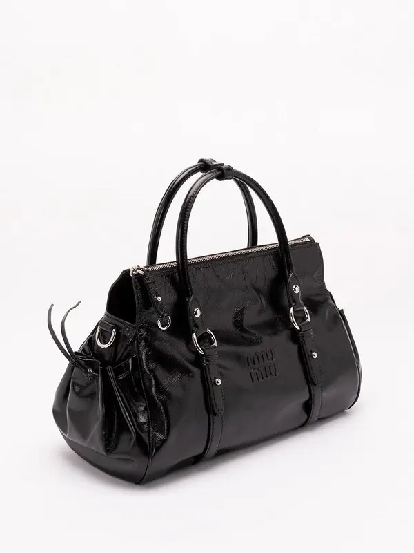 Miu Miu Shiny Leather Handbag