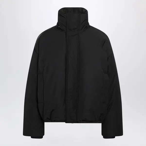 AMI Paris Padded Jacket In Nylon And Cotton - Black