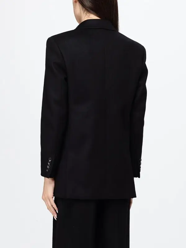 Max Mara Double-breasted Pure Virgin Wool Blazer With Peak Lapels And Button Closure