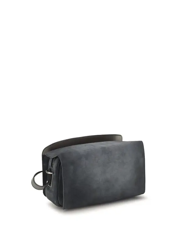 Balenciaga Medium Le 7 Suede Shoulder Bag