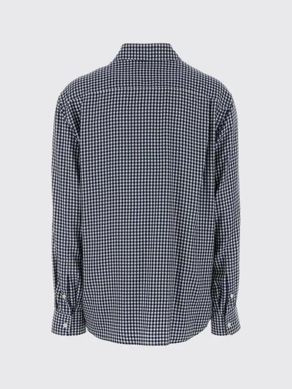 Loewe Vichy Silk Shirt With Embroidered Logo