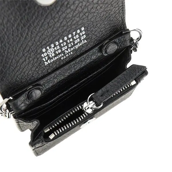 MAISON MARGIELA Leather Wallet With Chain Strap