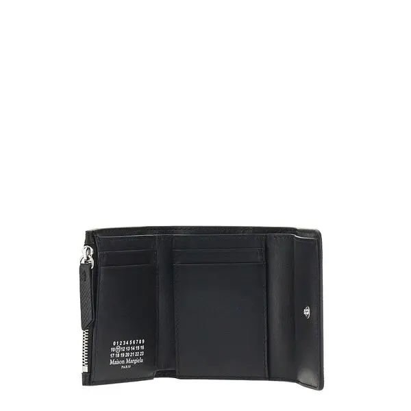 MAISON MARGIELA Grained Leather Tri-fold Wallet