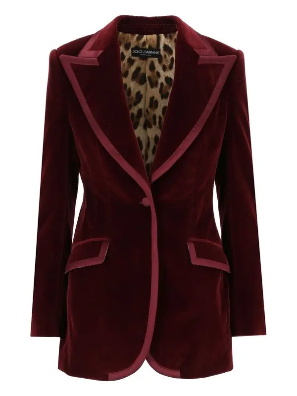 Dolce & Gabbana Turlington Single-breasted Velvet Jacket