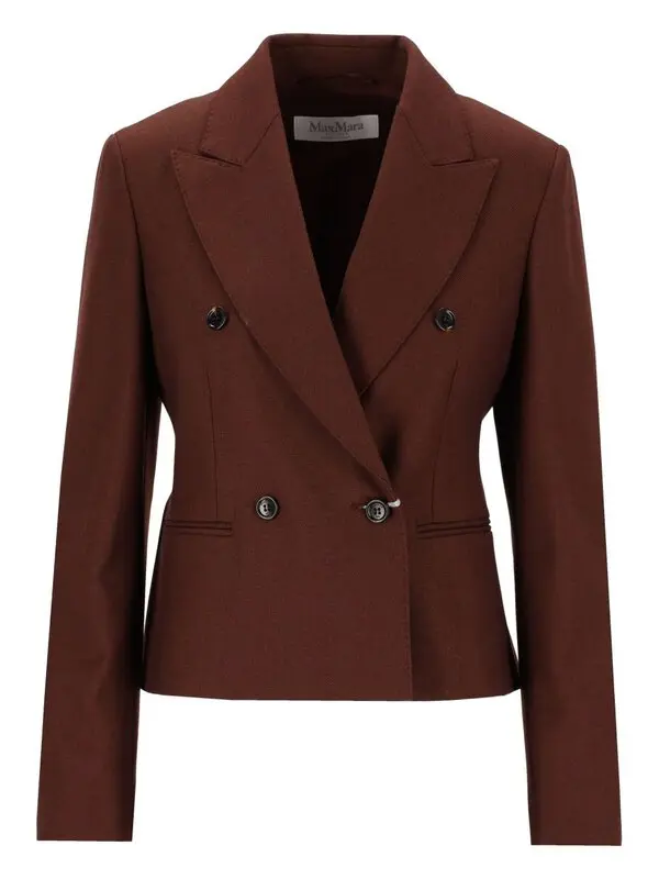 Max Mara Double-breasted Blazer - Brown