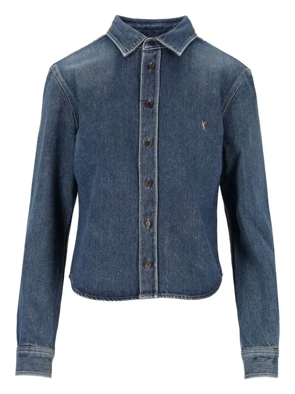 Saint Laurent Denim Shirt - Blue