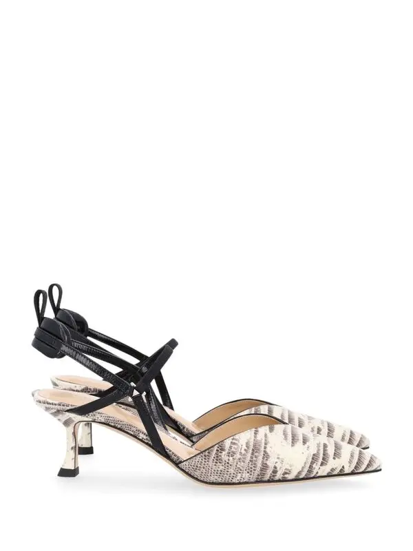 Fendi Very Colibrì” Slingback Shoes - Multicolor