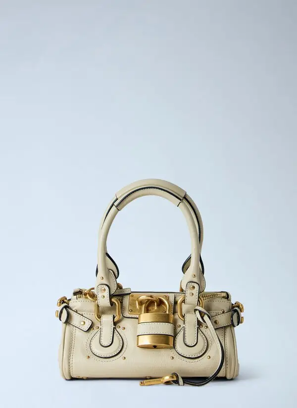 Chloé Small Paddington Grained Leather Shoulder Bag