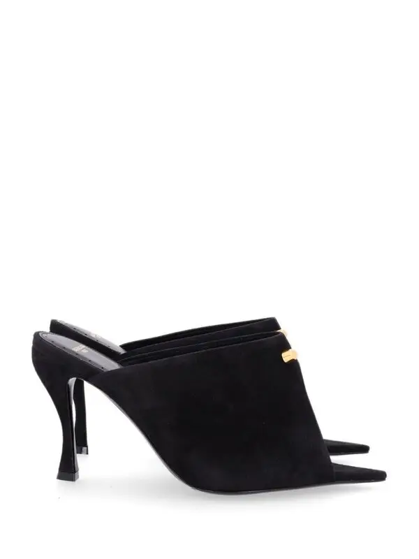 Balenciaga Midnight City Mules - Black