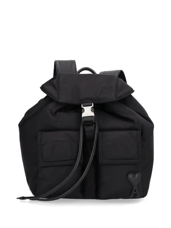 AMI Paris Marcel Small Backpack - Black