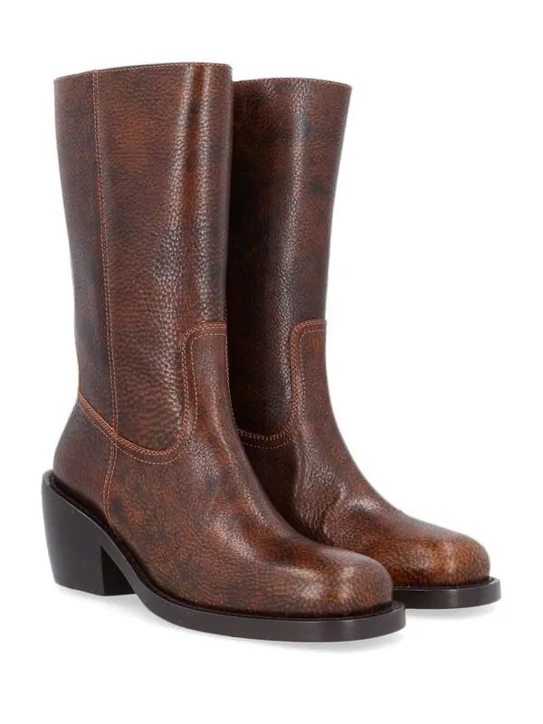 Dries Van Noten Ankle Boot With A Buckle