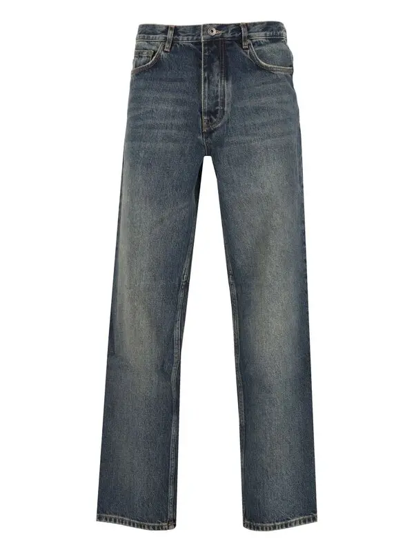 Off-White Half Arrow Slim-fit Relaxed Jeans - Blue