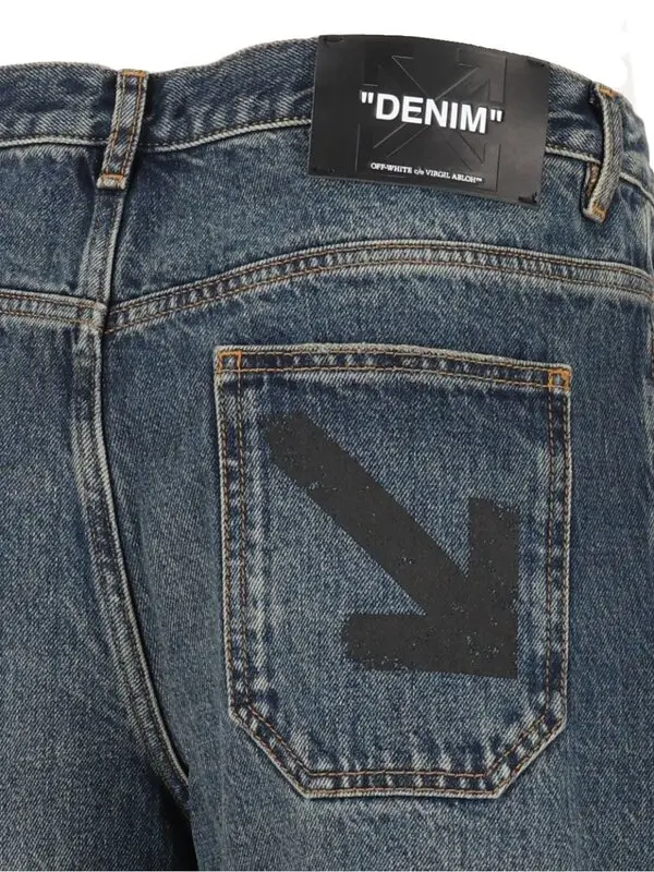 Off-White Half Arrow Slim-fit Relaxed Jeans