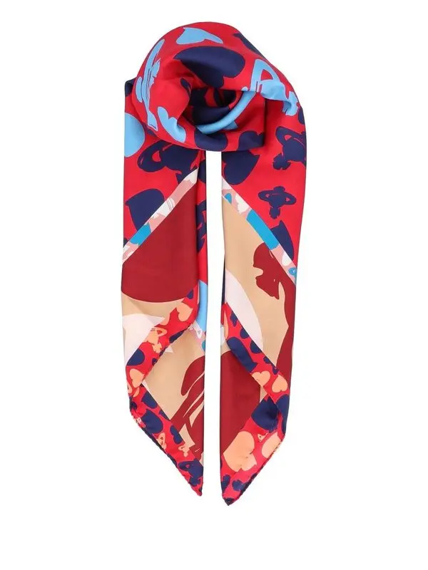 VIVIENNE WESTWOOD Silk Scarf - Red