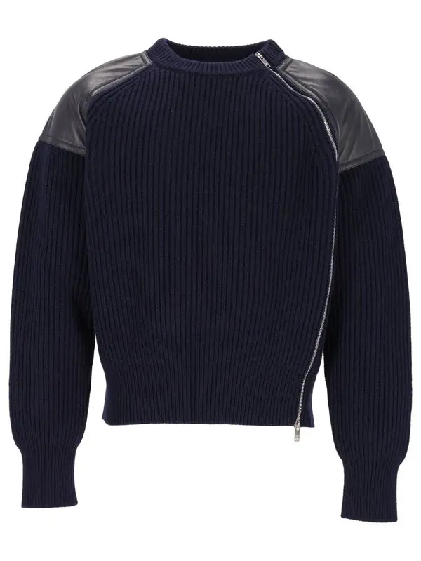 Bottega Veneta English-rib Wool And Cashmere Sweater - Blue
