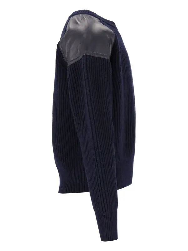 Bottega Veneta English-rib Wool And Cashmere Sweater - Blue