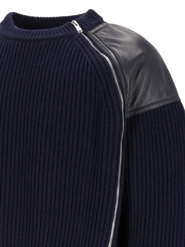 Bottega Veneta English-rib Wool And Cashmere Sweater - Blue