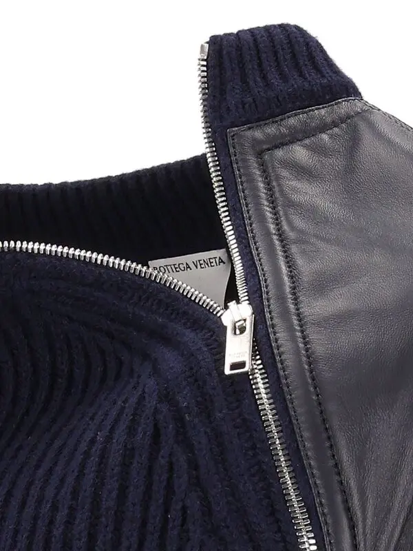 Bottega Veneta English-rib Wool And Cashmere Sweater - Blue