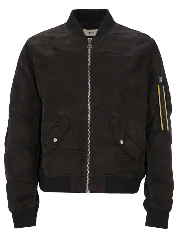 Fendi Nylon Bomber - Black