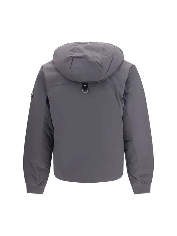 Moose Knuckles Hooded Down Jacket - Gray
