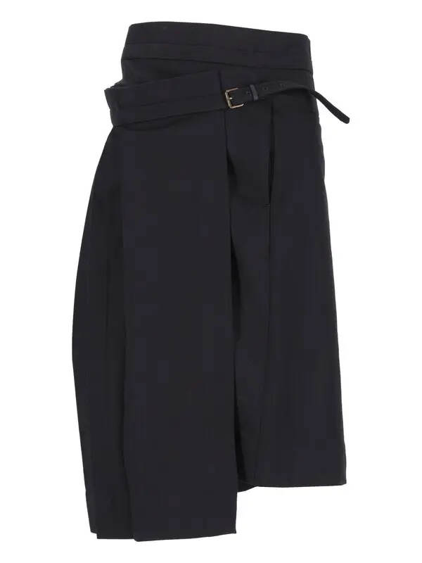 Dries Van Noten Wrap Skirt - Blue
