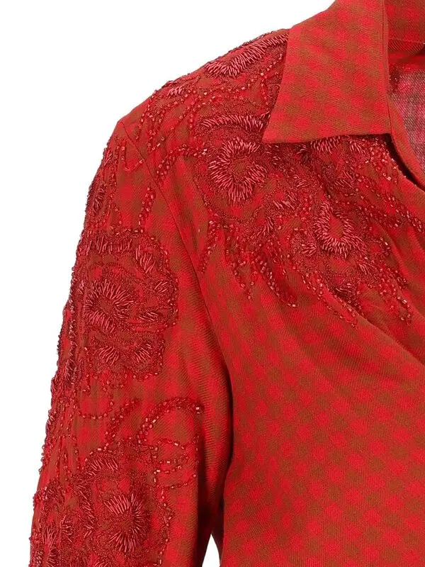 Dries Van Noten Wrap Shirt With Embroidery