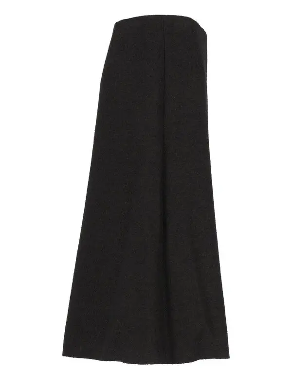 Fendi Bouclé Wool Skirt - Black