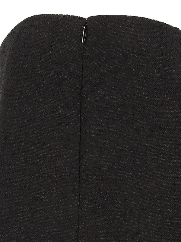 Fendi Bouclé Wool Skirt - Black