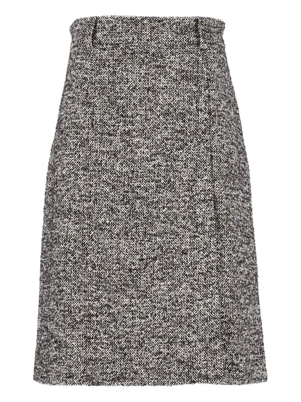Dolce & Gabbana Pencil Skirt In Tweed - Multicolor