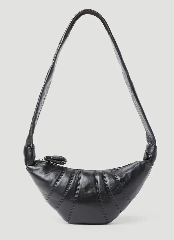 LEMAIRE Small Croissant Crossbody Bag - Black