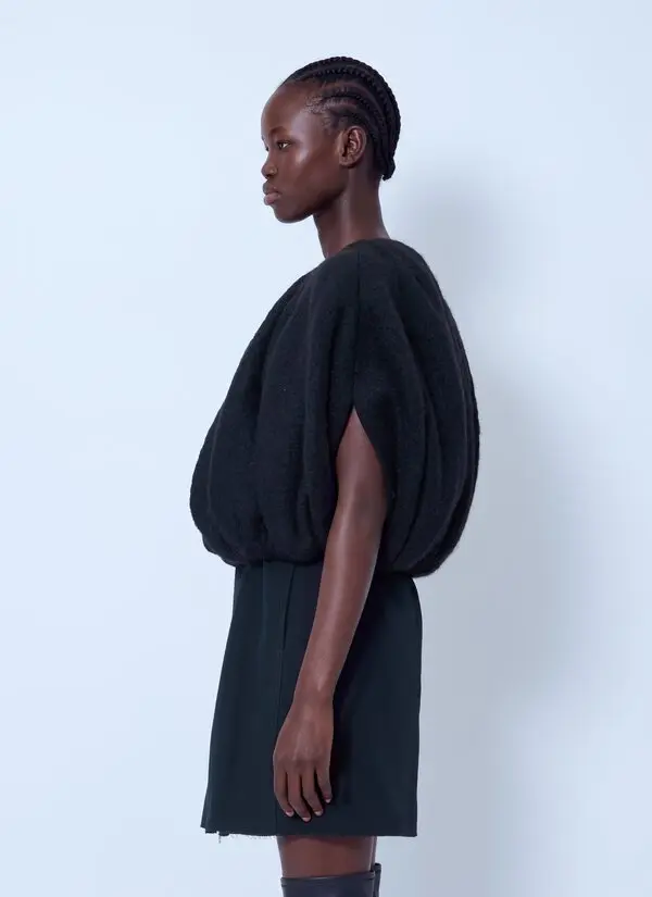 Rick Owens Temple Bubble Cropped Top