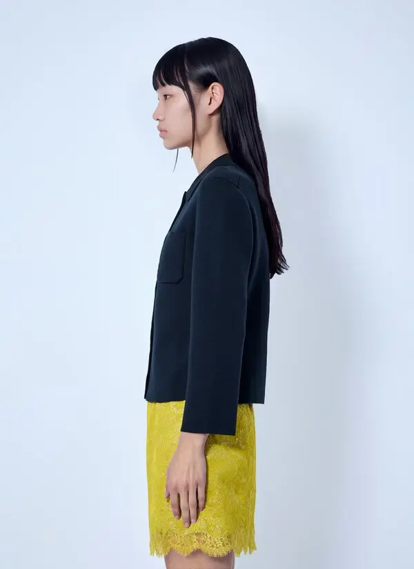 Saint Laurent Wool Polo Cardigan