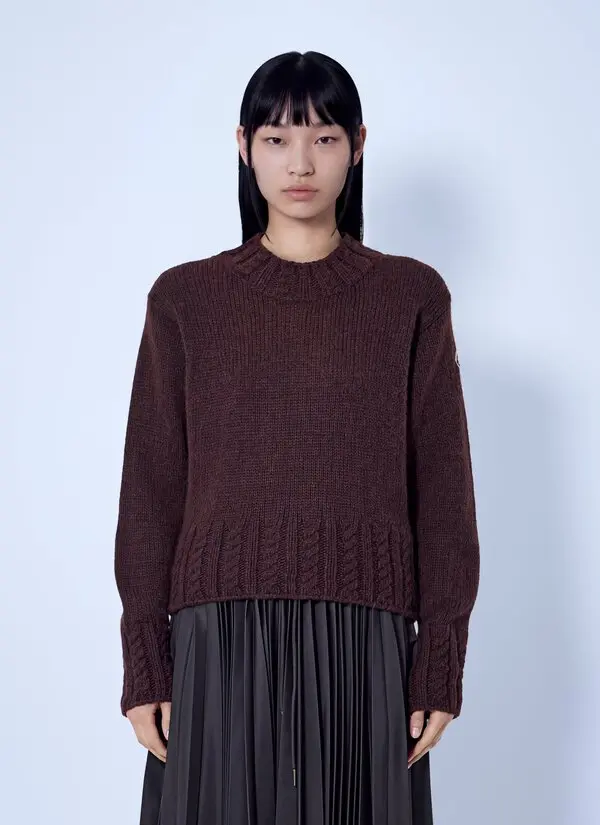 Moncler Alpaca Blend Polo Neck Jumper - Multicolor