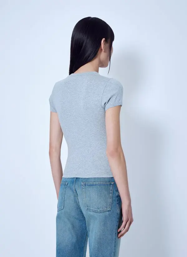 Saint Laurent Cassandre Fitted T-shirt