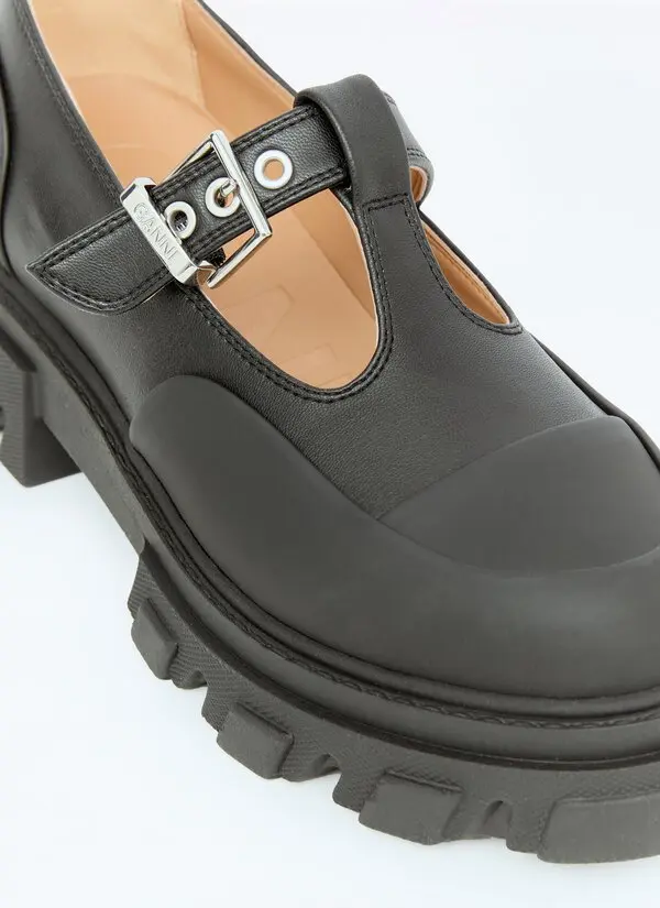 GANNI Cleated Mary-jane Shoes