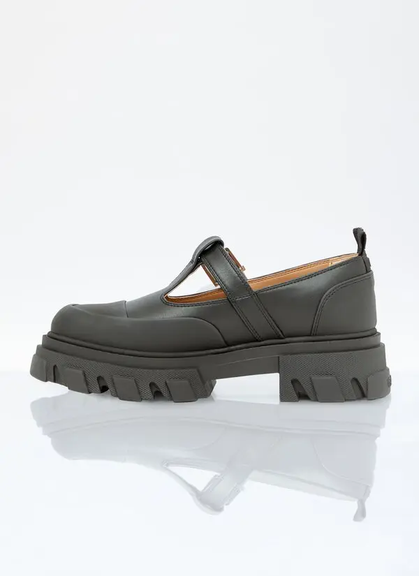 GANNI Cleated Mary-jane Shoes