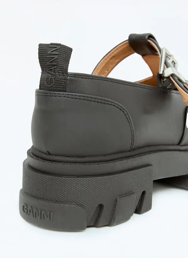 GANNI Cleated Mary-jane Shoes