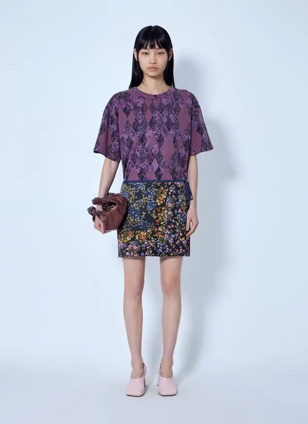 Dries Van Noten Argyle Print T-shirt