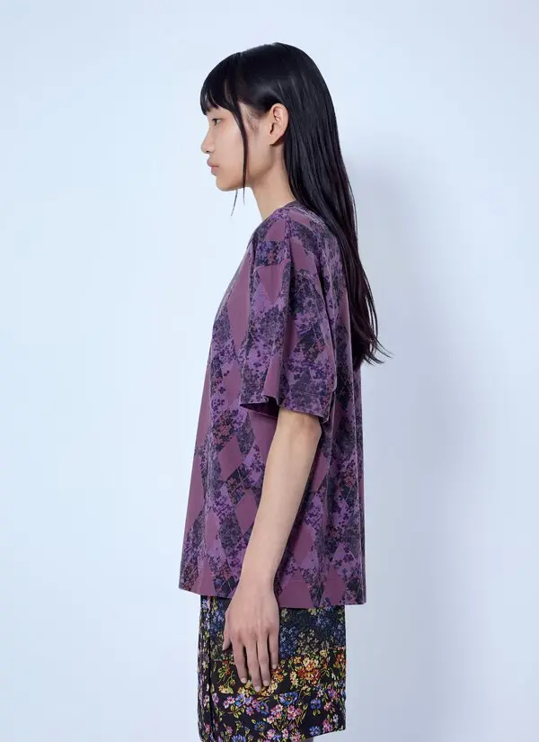 Dries Van Noten Argyle Print T-shirt