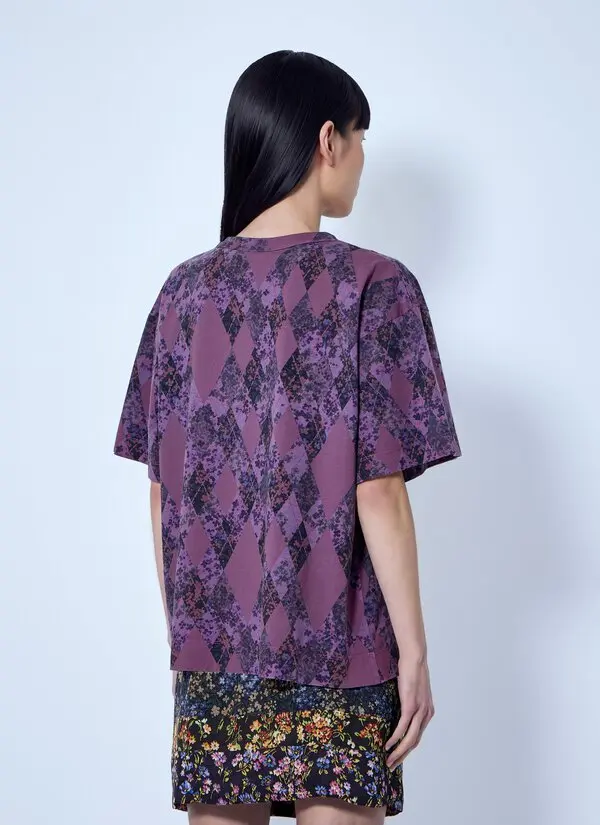 Dries Van Noten Argyle Print T-shirt