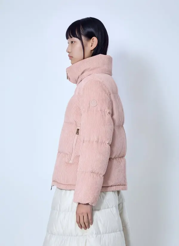 Moncler Lumineux Corduroy Short Down Jacket