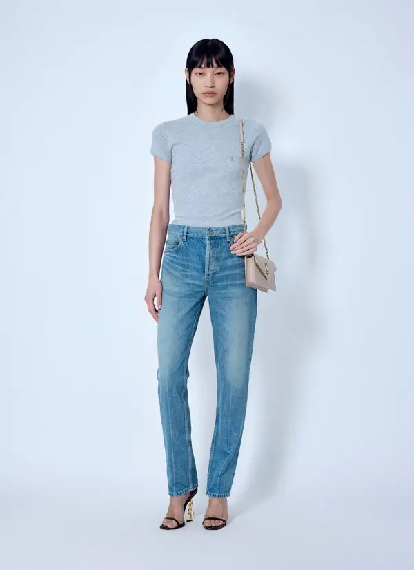 Saint Laurent Mid-rise Straight Jeans