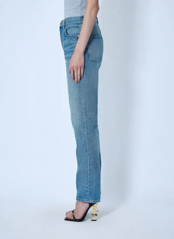 Saint Laurent Mid-rise Straight Jeans