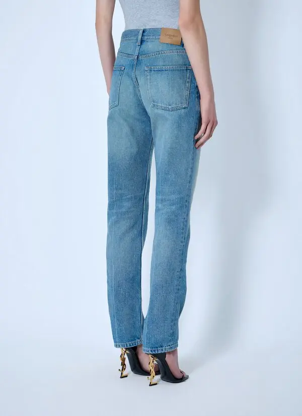 Saint Laurent Mid-rise Straight Jeans