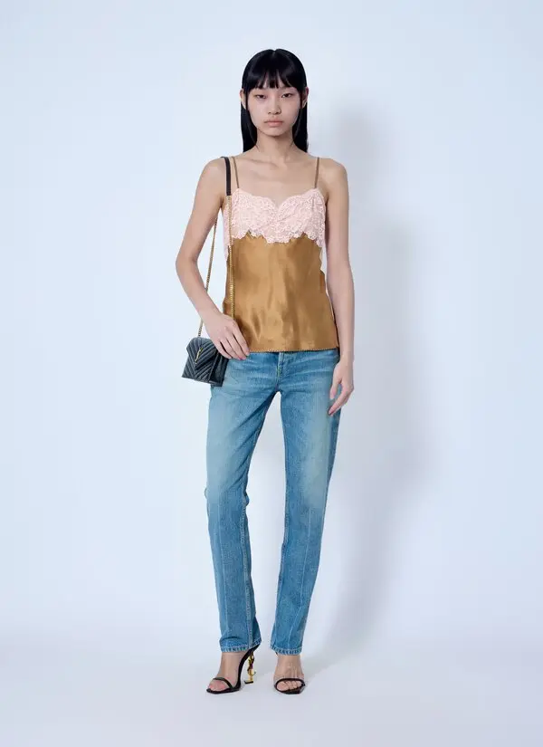 Saint Laurent Lace Camisole Top