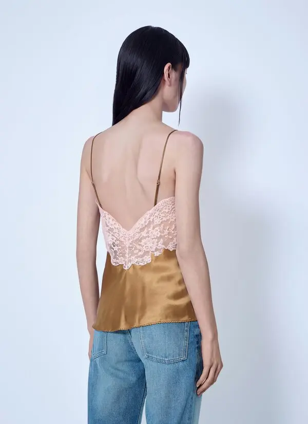 Saint Laurent Lace Camisole Top