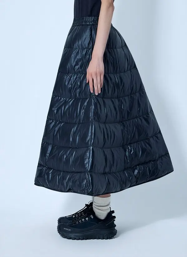 Moncler A-line Down Midi Skirt