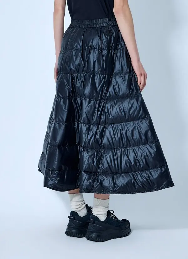 Moncler A-line Down Midi Skirt